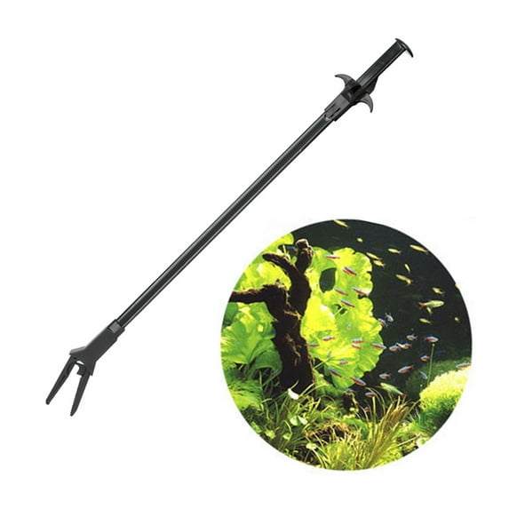 1 Pcs Plastic Aquarium Tongs 20 Inches Long Multi Purpose Trimming Feeding Aquarium Tools for ...