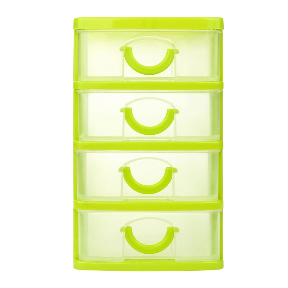 1 Pcs Plastic Drawers Organizer Mini Organizer Box Stackable Plastic ...