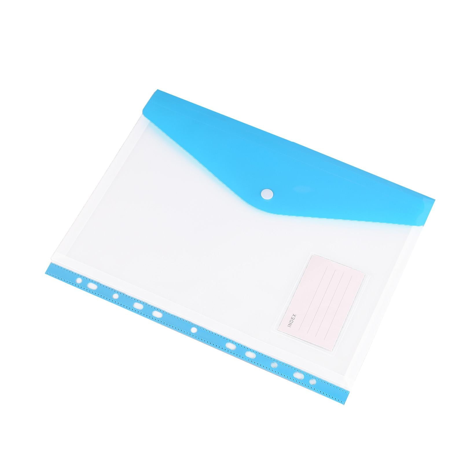 1 Pcs Plastic Envelopes Folders,11 Holes Transparent Expandable Binder ...
