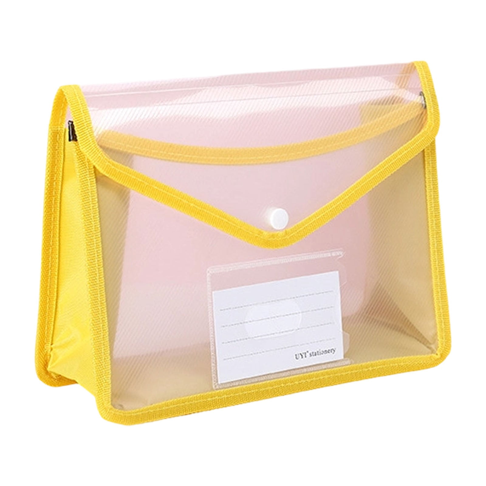 1 Pcs Plastic Expanding File Folder,Transparent Envelopes with Snap ...