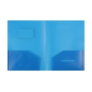 Futhstar Durable Plastic Folders, 6 Color Two Pocket Folder with Card ...