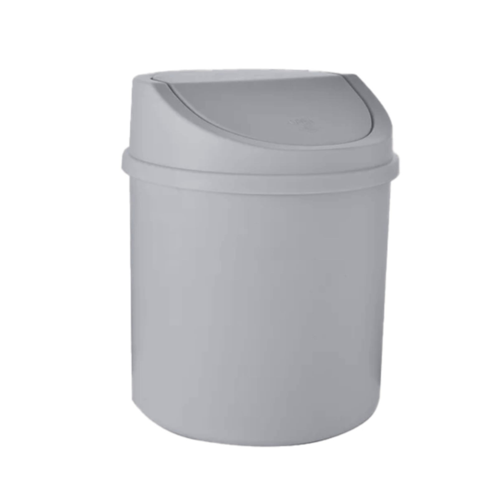 1 Pcs Plastic Mini Wastebasket Trash Can with Swing Lid, Tiny Desktop ...