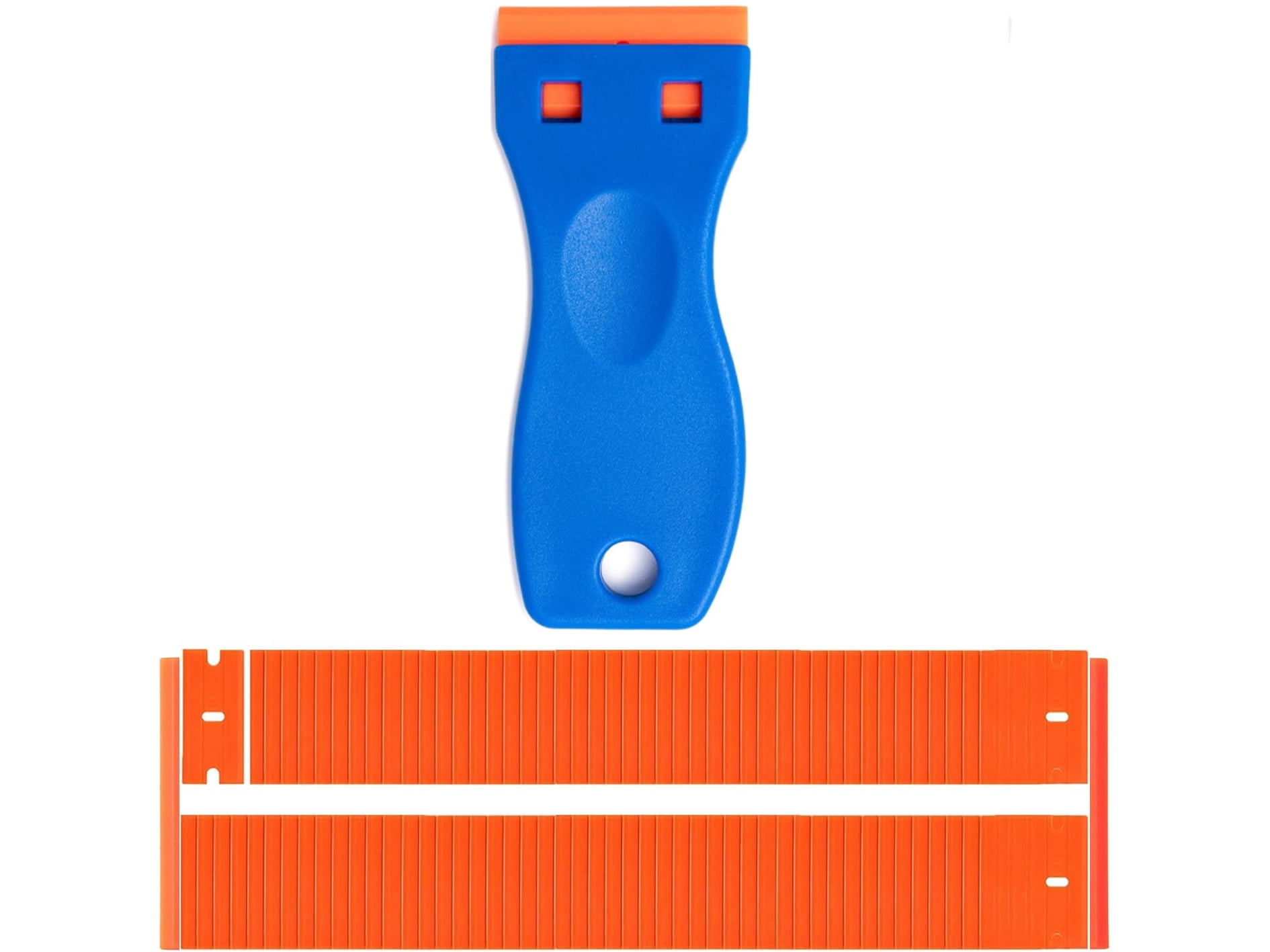 1 Pcs Plastic Razor Blade Scraper and 100 Pcs Blades, Remove Label ...