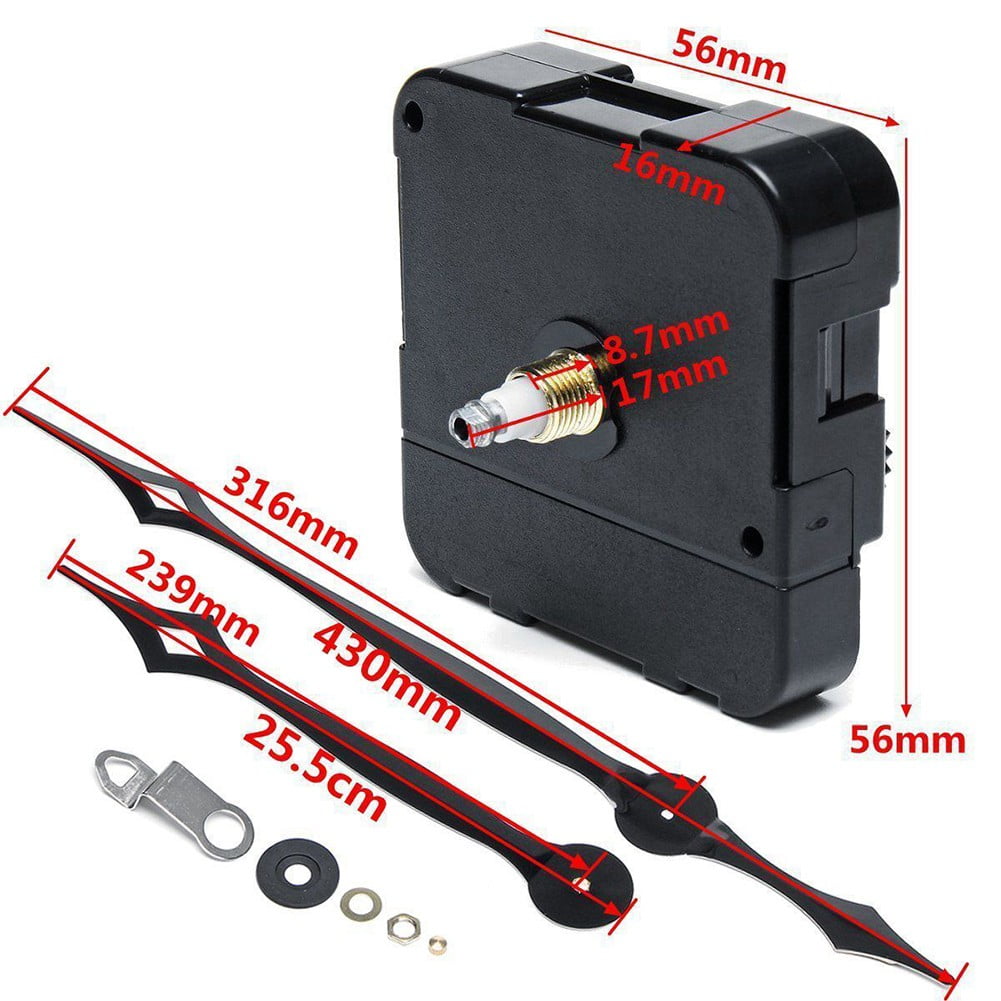 1 Pcs Quartz Clock Mechanism Kit, High Torque Wall Quartz Clock DIY ...