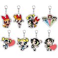 1 Pcs RANDOM The Super Girls Cartoon Anime Cute Keychain Acrylic Key ...