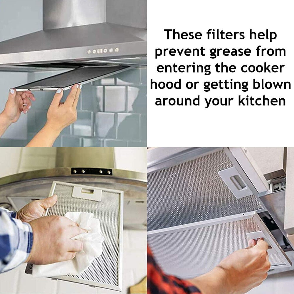 1 Pcs Range Hood Filter Cooker Hood Grease Filter Metal Kitchen ...
