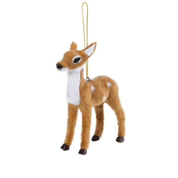 1 Pcs Realistic Animal Figurines, Animal Hanging Ornament, Faux Fur ...