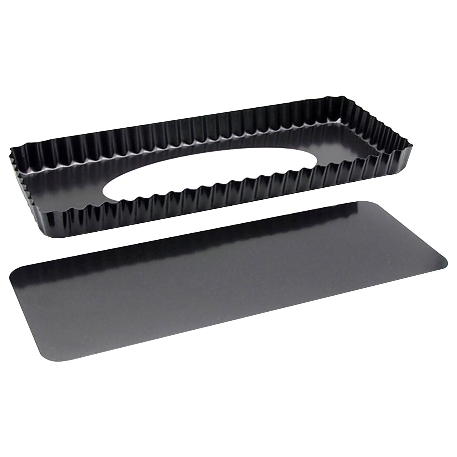 1 Pcs Rectangular Tart Pan with Removable Bottom, Nonstick Quiche Pie ...