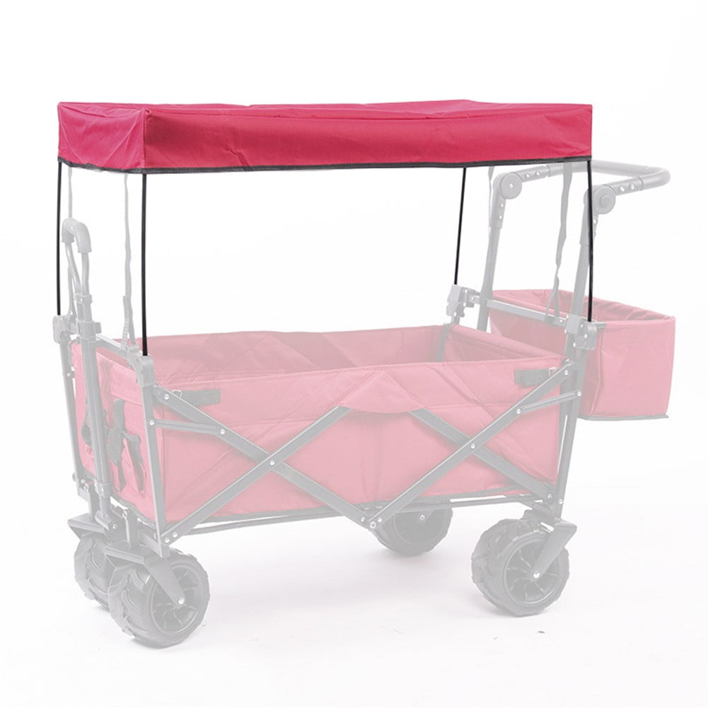 1 Pcs Red Awning Canopy for Garden Wagon Sun Shade Cover for Trolley ...