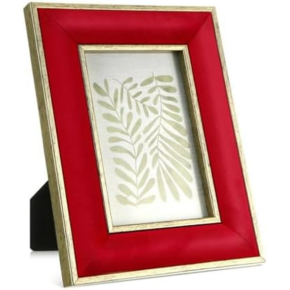 1 Pcs Red Velvet Picture Frame 4 x 6 Inch Vintage Photo Frame with Gold ...
