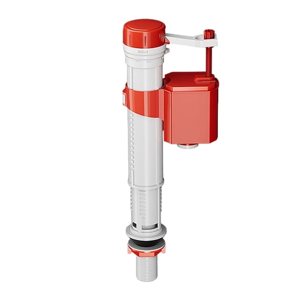 1 Pcs Red White Toilet Water Inlet Valve, Bottom Inlet Toilet Cistern ...