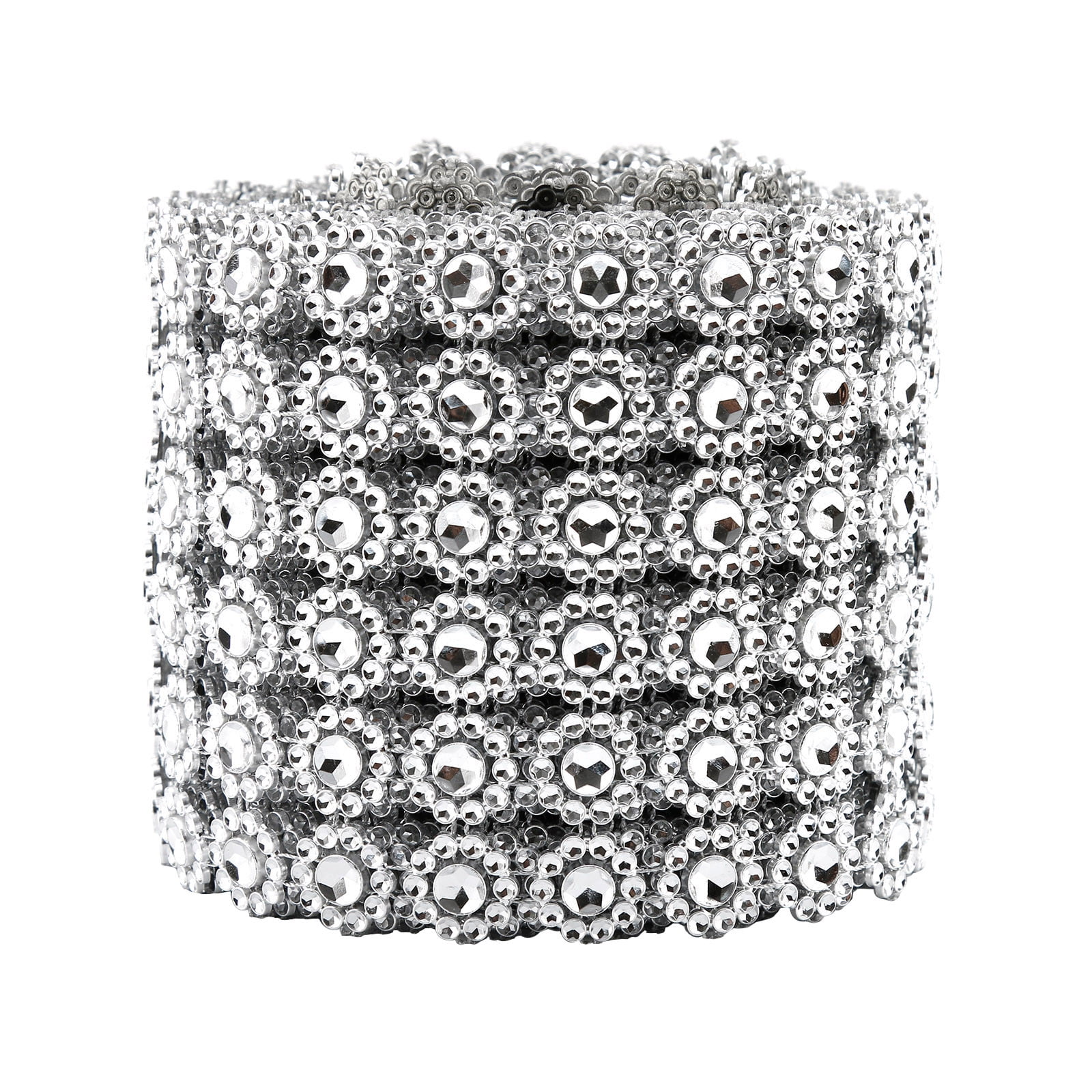1 Pcs Rhinestone Mesh Wrap Roll Crystal Ribbon for Wedding Decor Cake ...