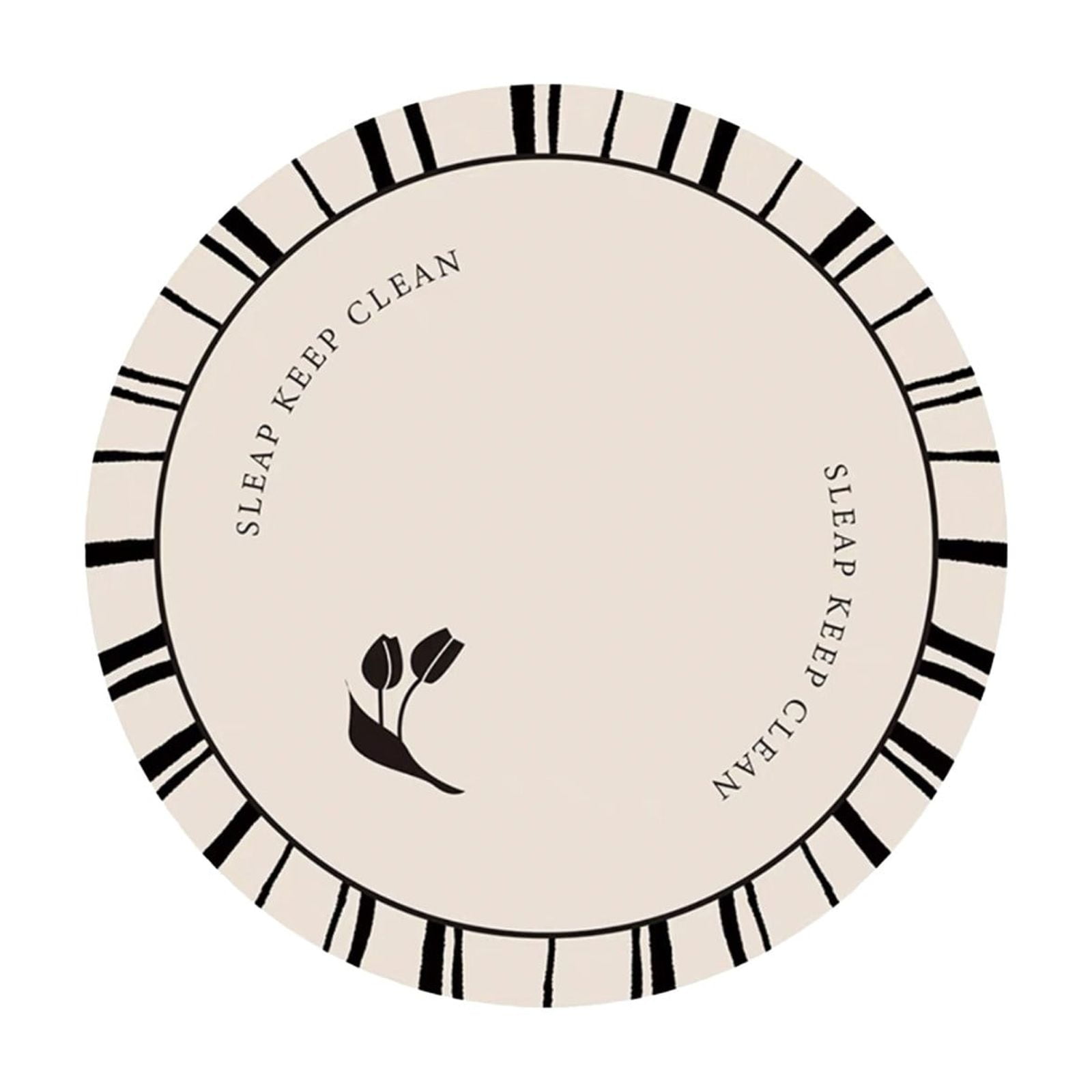 1 Pcs Round Rubber Placemats Non-Slip Waterproof Insulated Dining Table ...