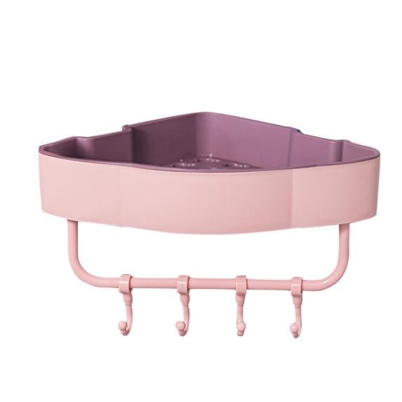 1 Pcs Shower Caddy with Adhesive Hooks, Wall Mounted Kitchen Bathroom ...