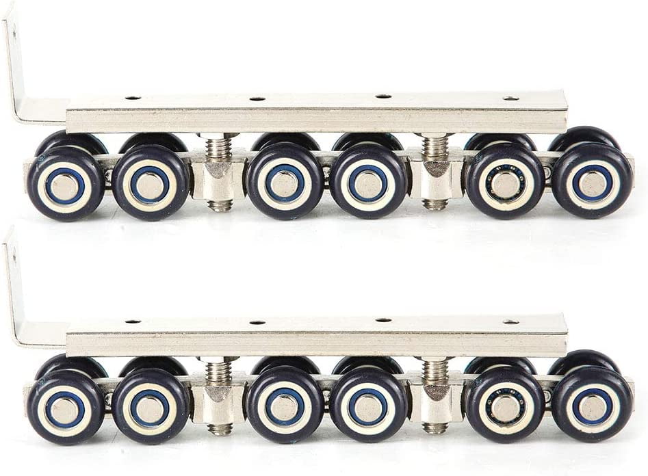 1 Pcs Sliding Door Track Sliding Door Roller 12 Wheels Hangers Mute ...