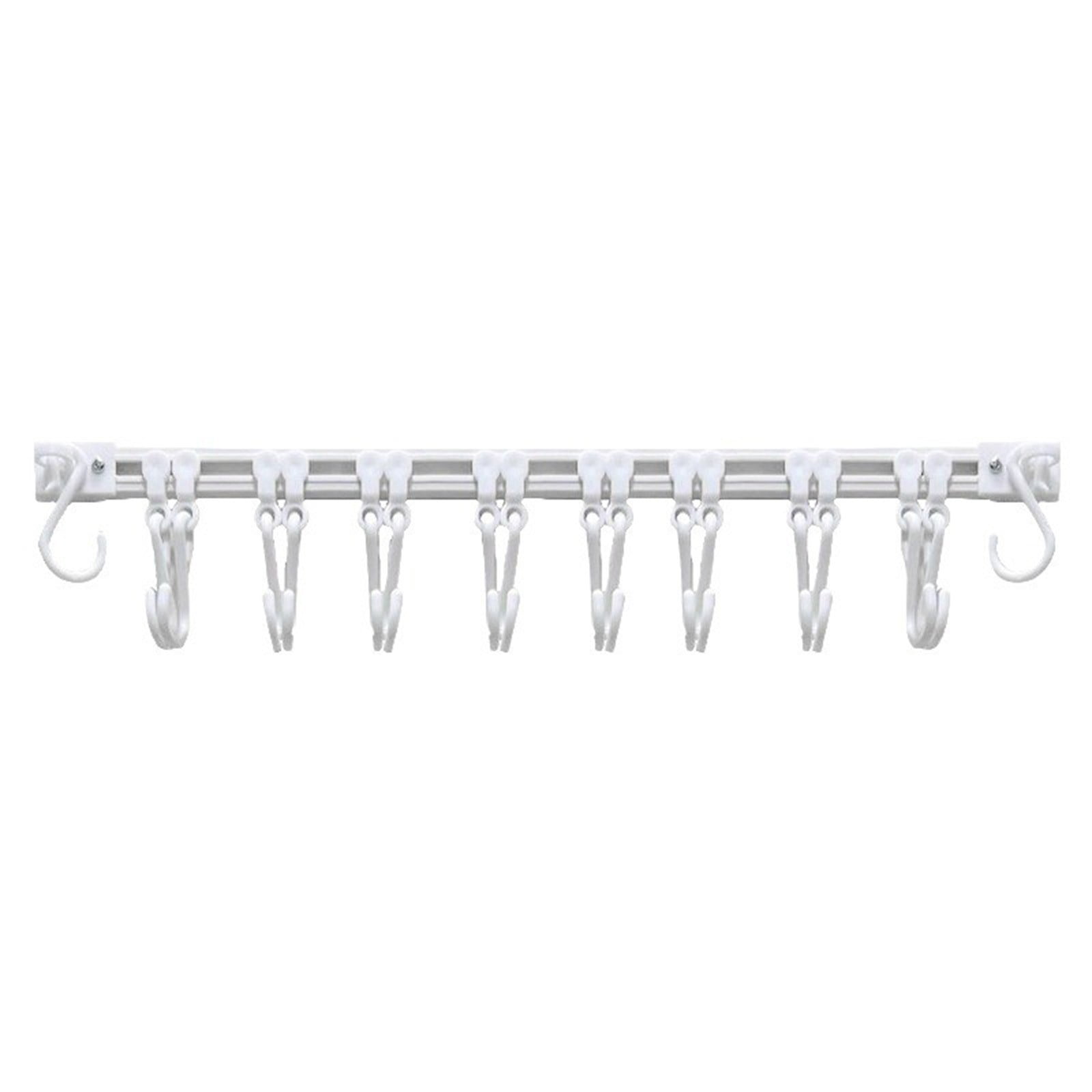 1 Pcs Sliding Hooks Organizer - Adjustable Rail Storage for Kitchen ...