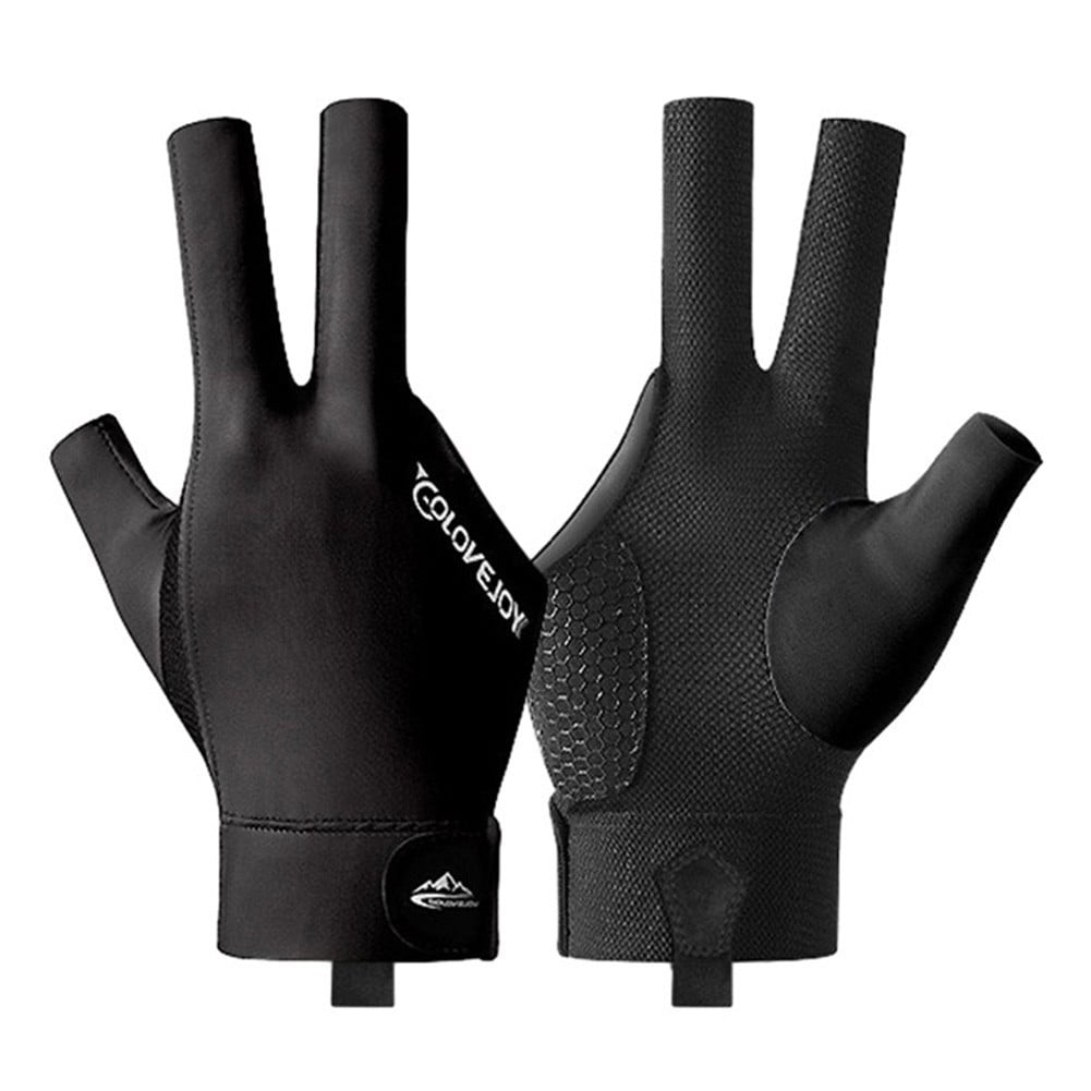 1 Pcs Snooker Pool Billiard Glove Cue Shooter Spandex 3 Finger Glove ...