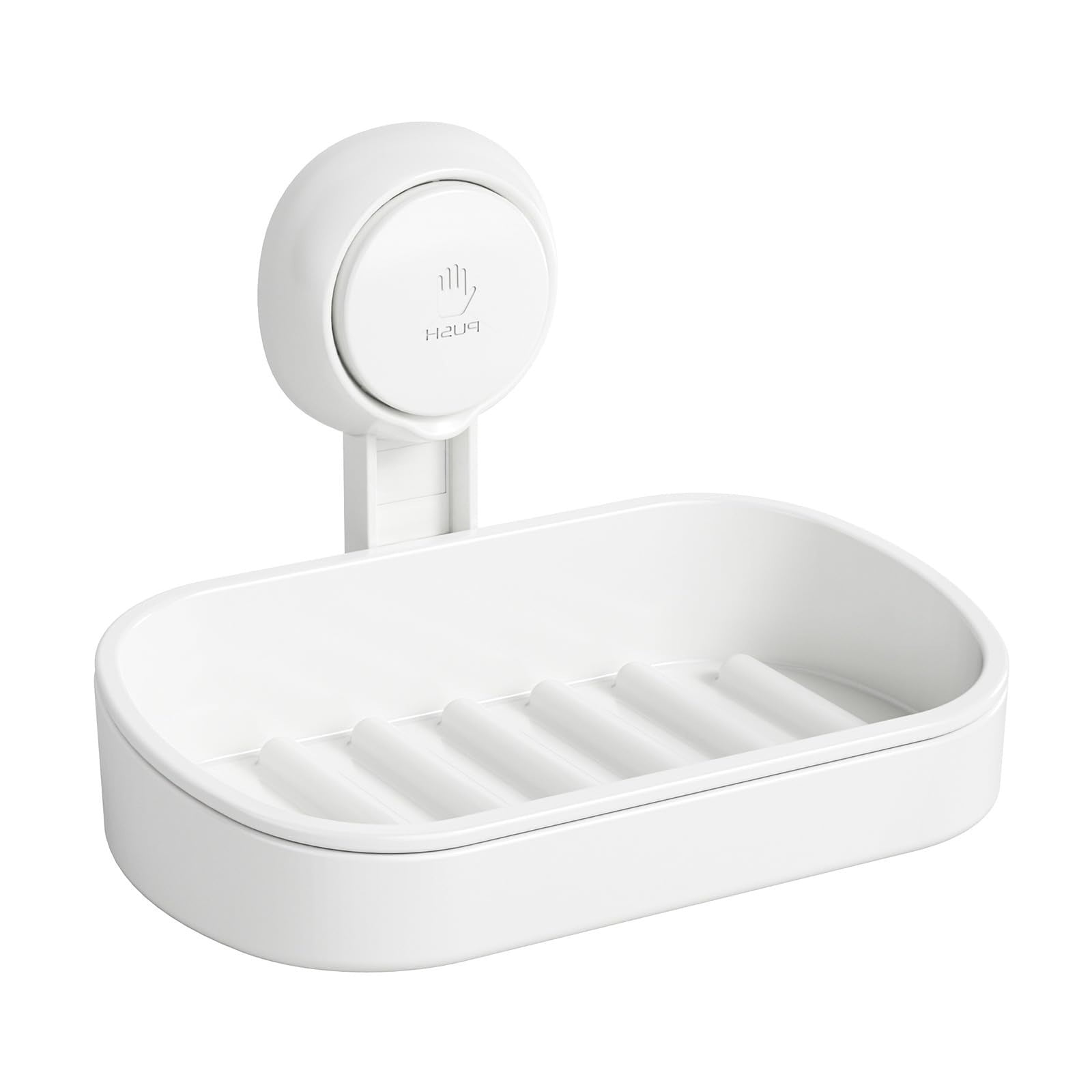 1 Pcs Soap Dish Holder for Shower, Suction Cup Wall Mounted Self ...