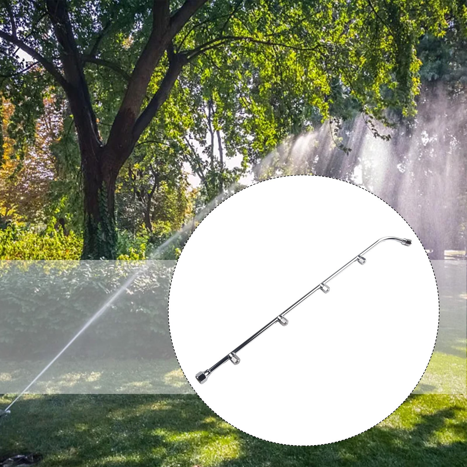 1 Pcs Sprinklers for Yard, 5 Heads 17.72inch M14 Stainless Steel ...