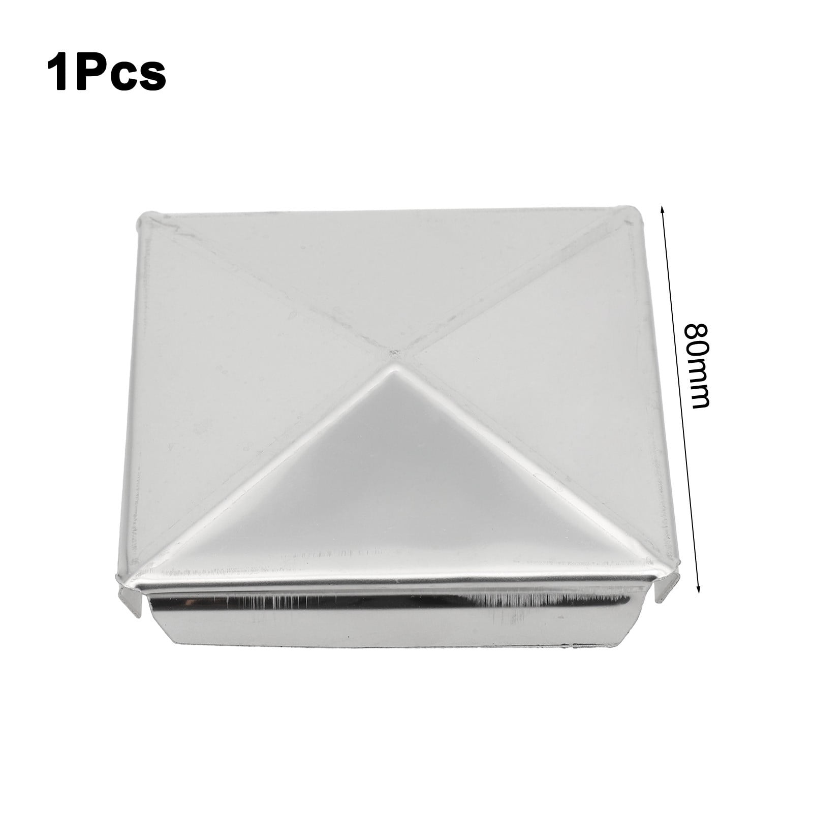 1 Pcs Square Post Cap Stainless Steel To Steel Galvanized Cover Pyramid ...