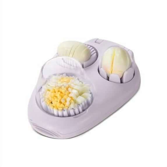 1 Pcs Stainless Steel Egg Slicer for Hard Boiled Eggs, 3 Slicing Modes ...