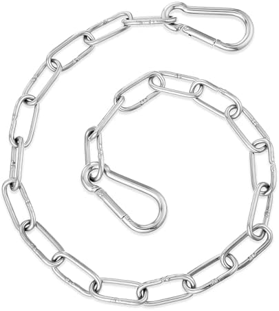 1 Pcs Stainless Steel Gate Chain with Carabiner, Gate Locks for Outdoor ...