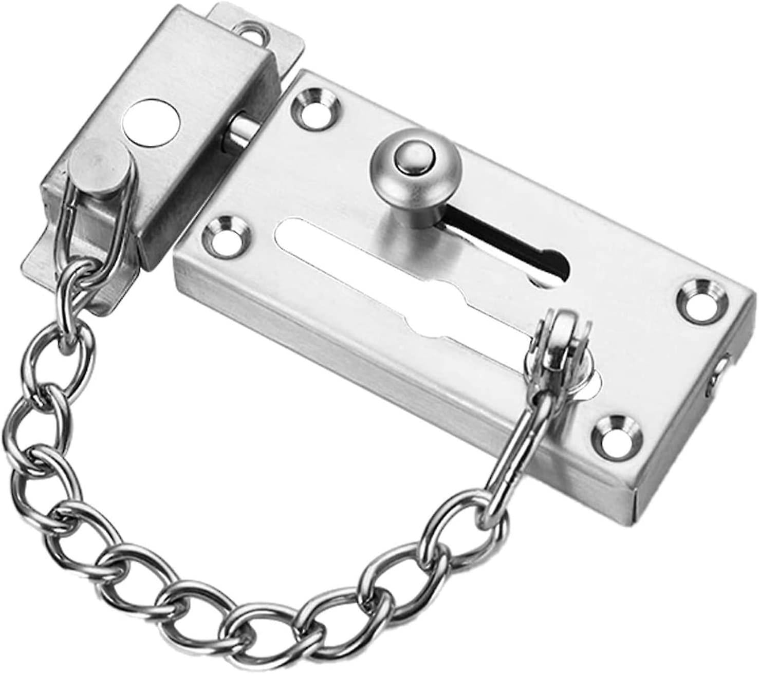 1 Pcs Stainless Steel Slide Bolt Door Chain Latch Gate Latches, Safety ...