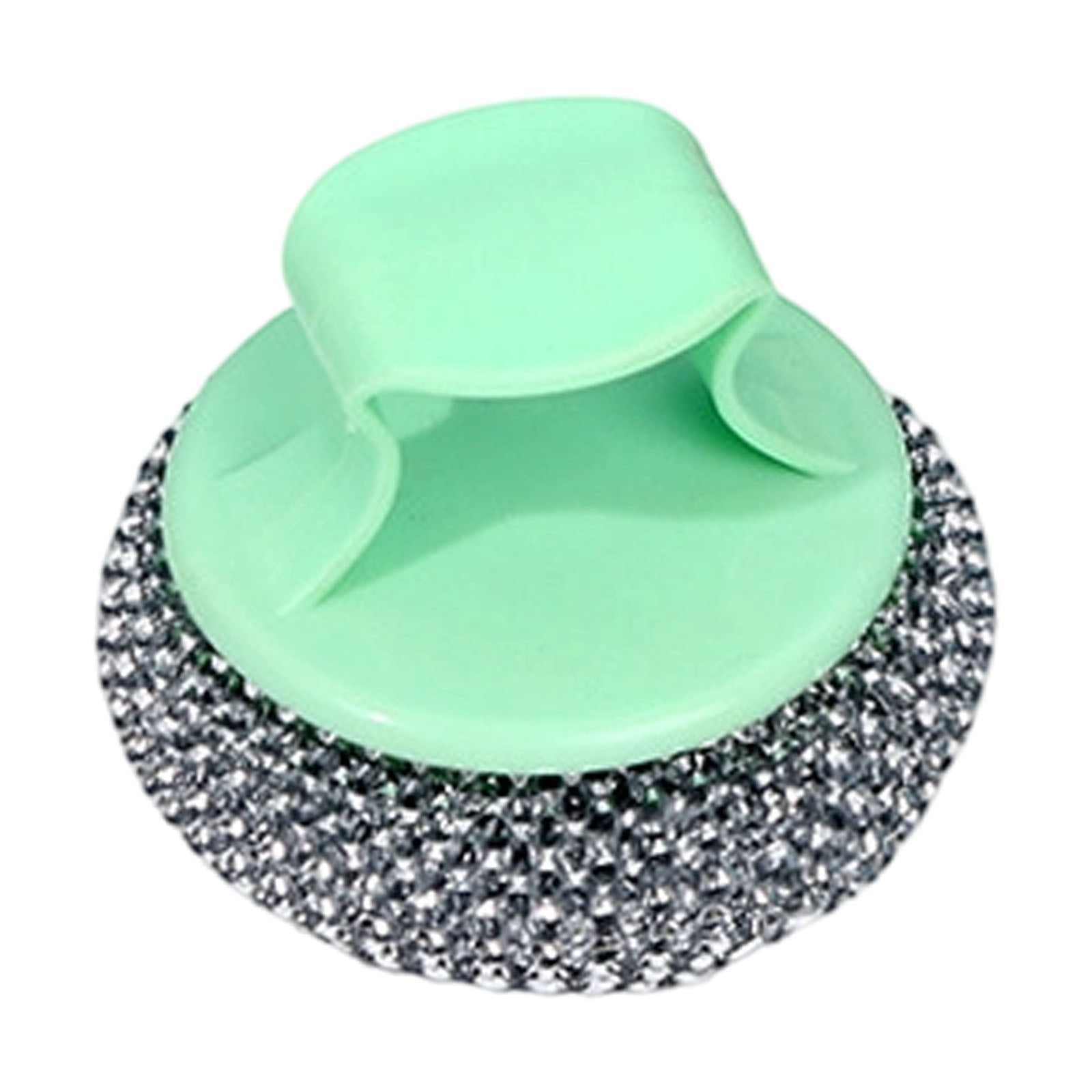 1 Pcs Stainless Steel Wool Scrubber With Plastic Handle,Stainless Steel ...