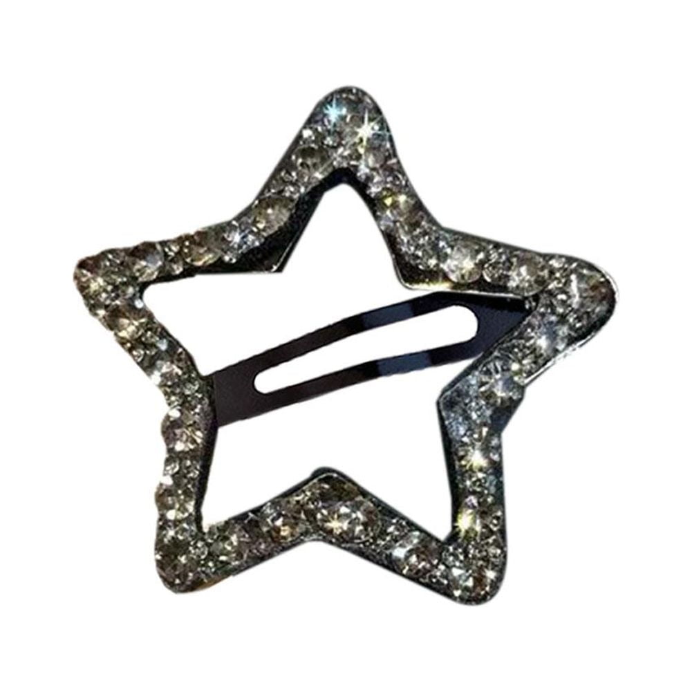 1 Pcs Star Bobby Pin Bangs On Side Forehead encrusted Accessories With ...