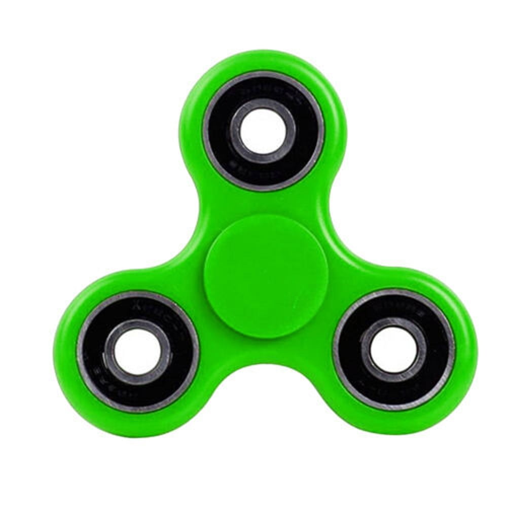1 Pcs Stress Relief Hand Tri Spinner and Spinning Fidget Green Color ...