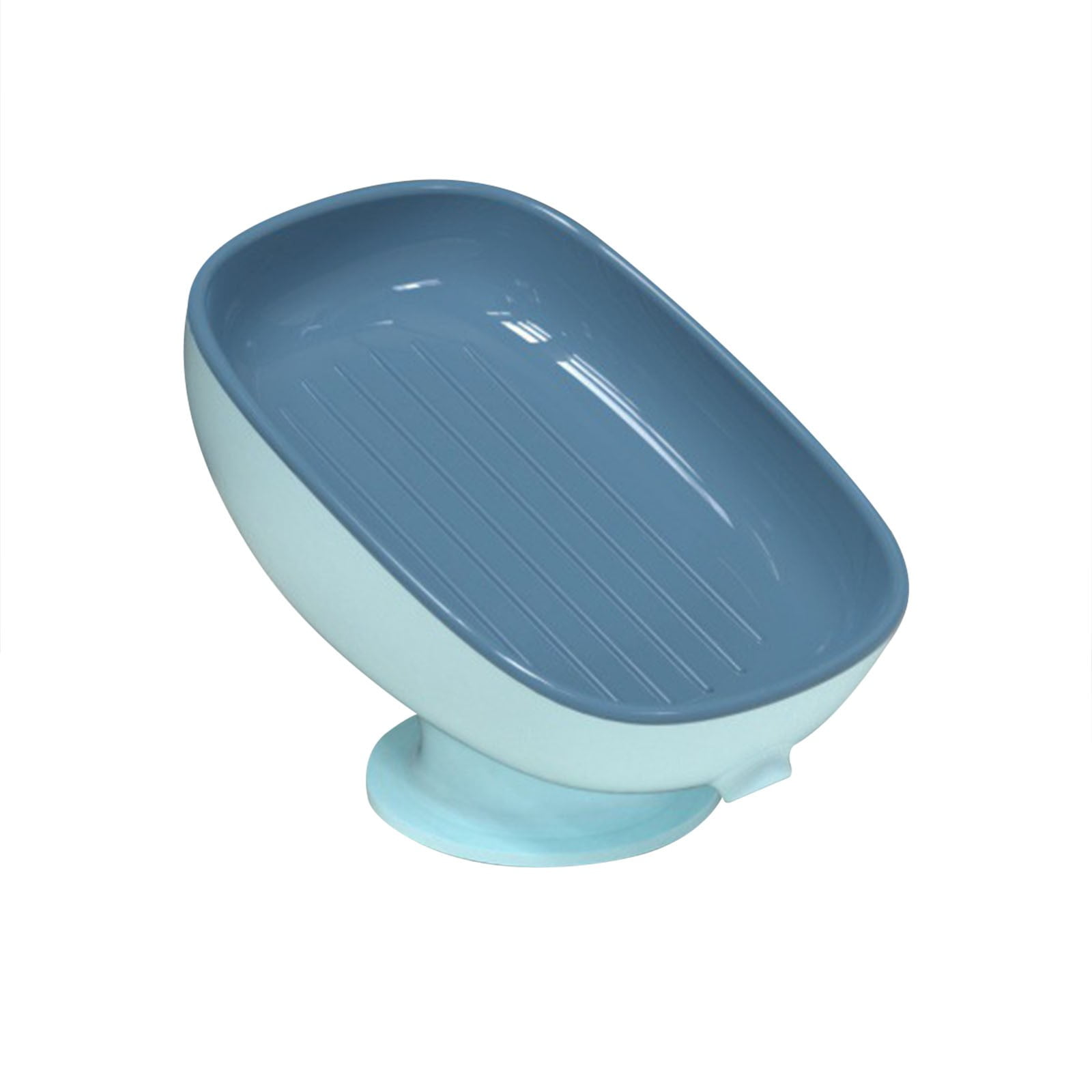 1 Pcs Suction Cup Soap Dish, Self Draining Soap Holder, Space-Saving ...