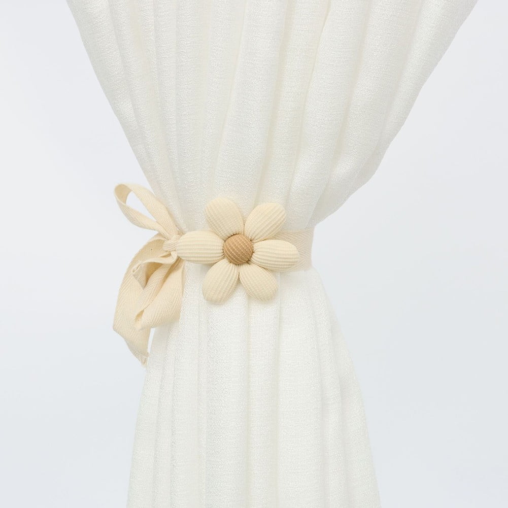 1 Pcs Sunflower Curtain Tiebacks, Curtain Ties Flower Curtain Buckles, Daisy Curtain Holdbacks ...