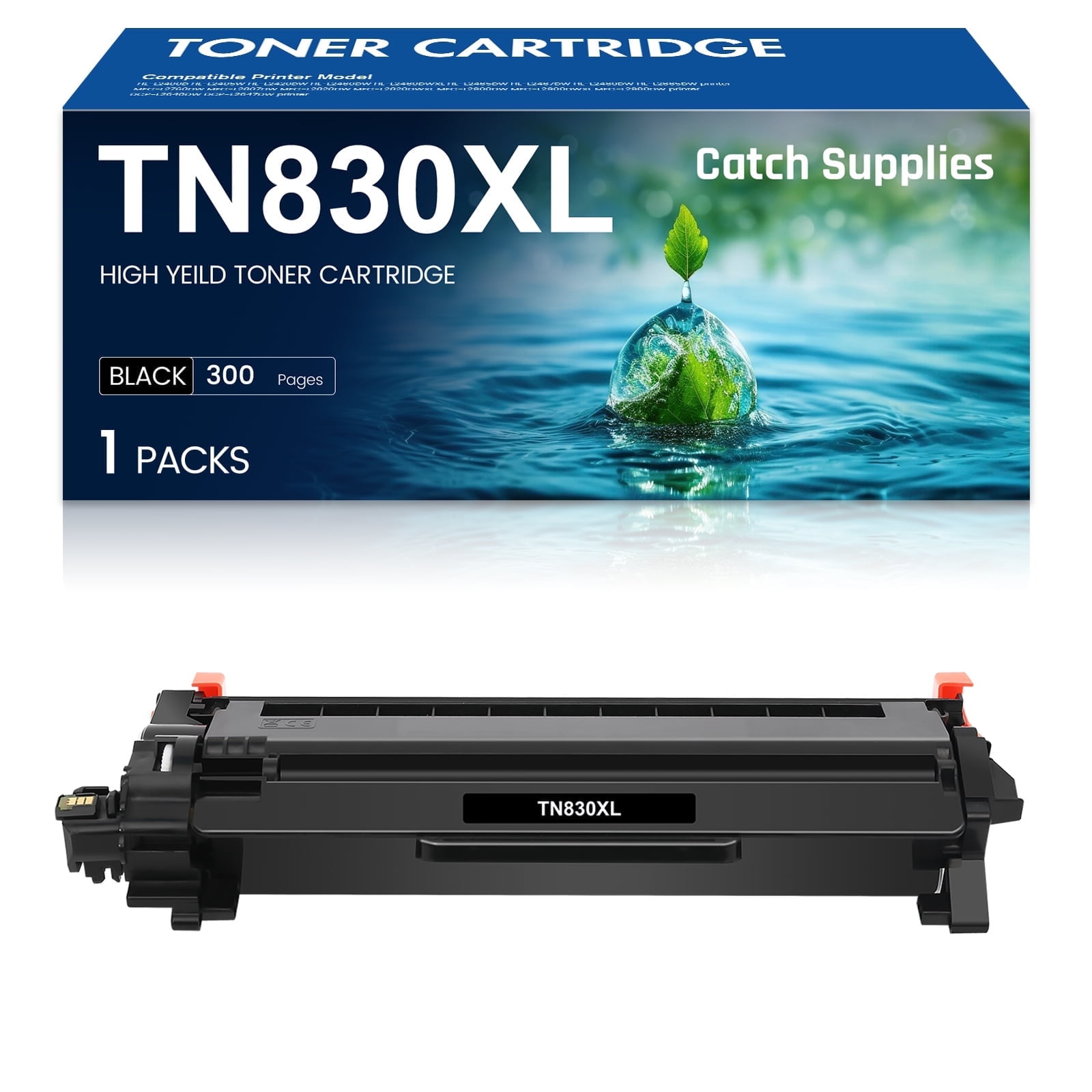 Catch Supplies TN830XL Black Toner Cartridge, 3000 Pages Yield ...