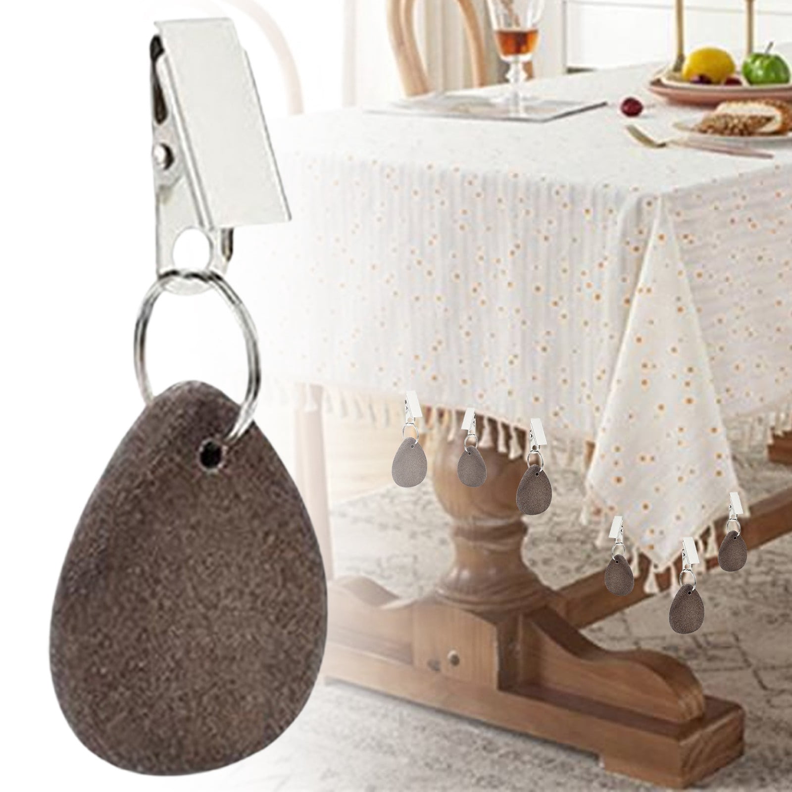 1 Pcs Tablecloth Weights Tablecloth Pendant Teardrop Heavy Table Stone ...