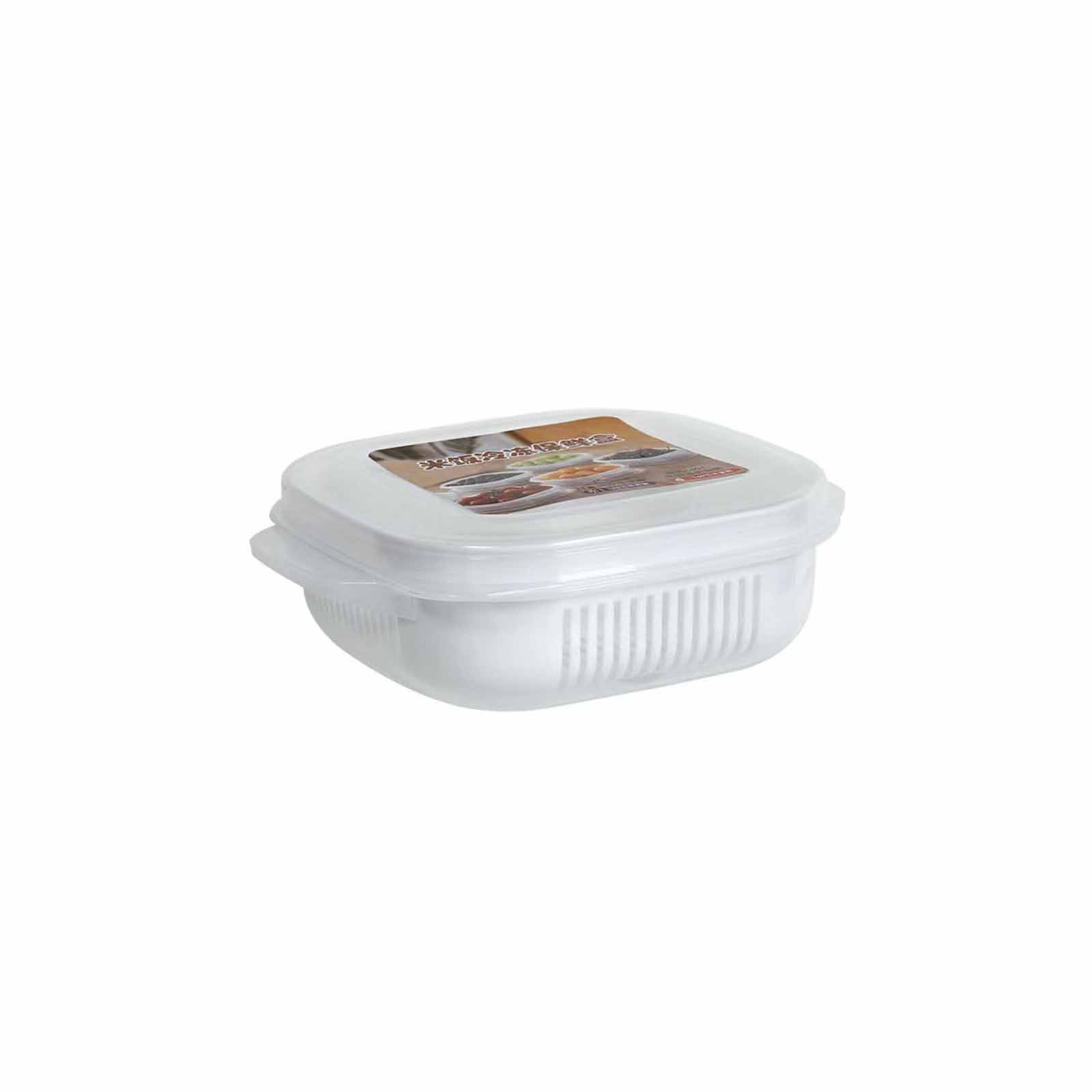 1 Pcs Thickened Plastic Food Storage Container with Lid - Microwave ...