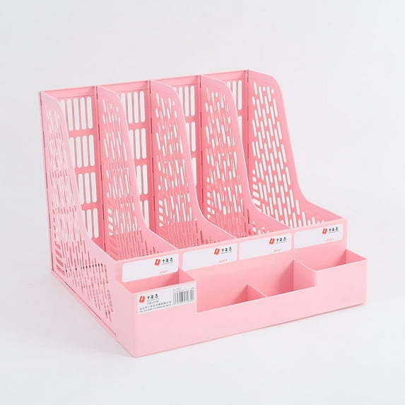 1 Pcs, Thickened, Quadruple File Bar, Desktop File Shelving, Storage ...