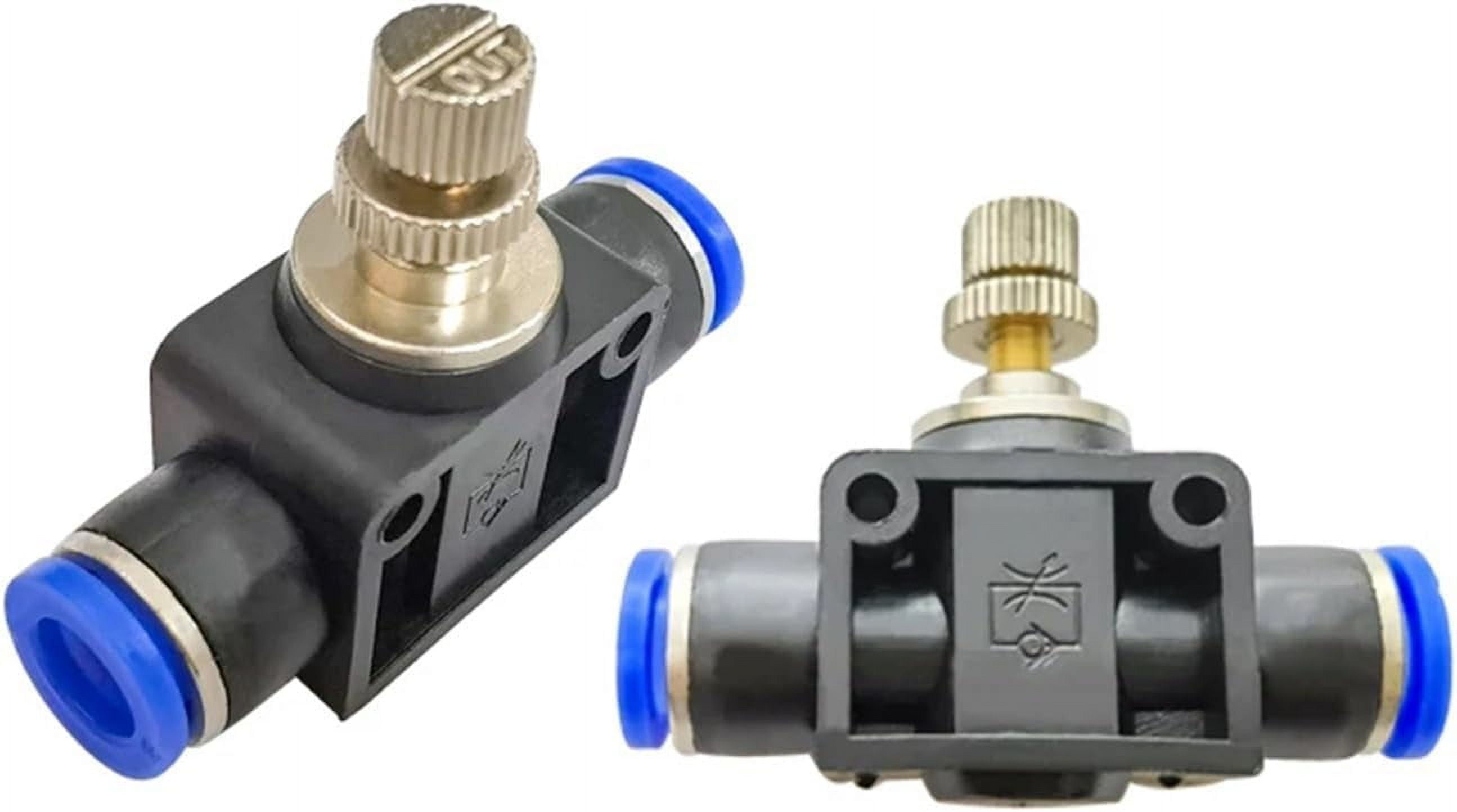 1 Pcs Throttle Valve LSA 4-12mm Air Flow Speed Control Valve Pipe Water Pipe Pneumatic Quick ...