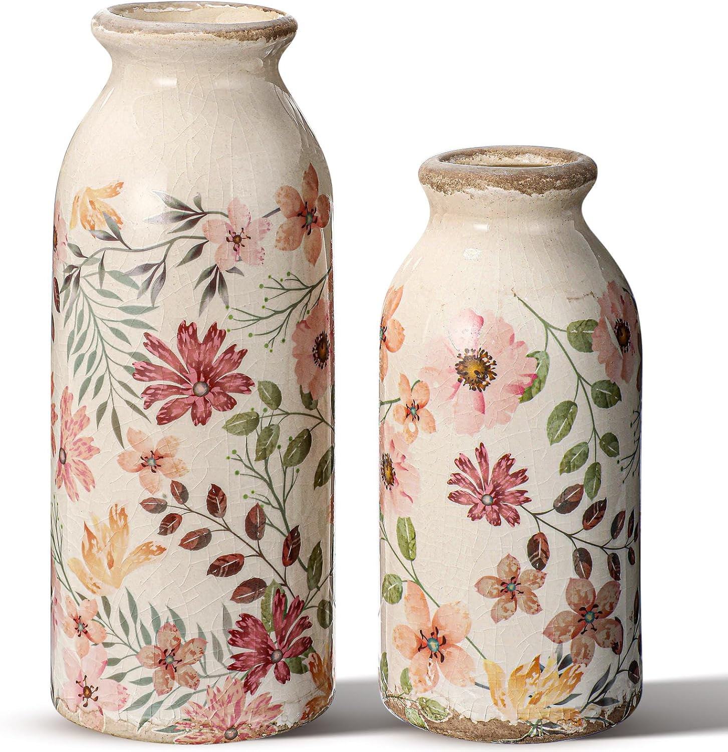 1 Pcs Vintage Ceramic Small Vase Rustic Farmhouse Vase Boho Vases Home ...