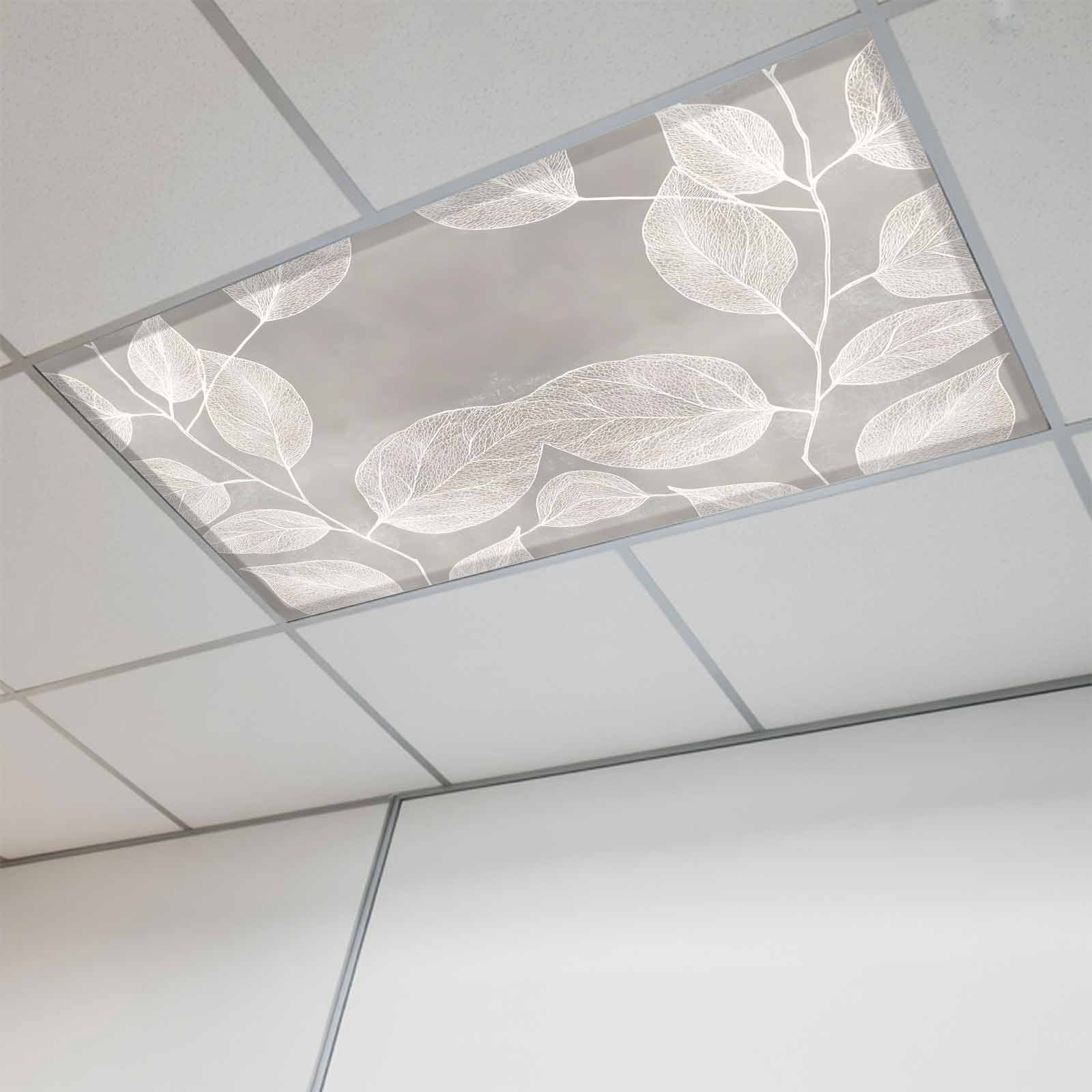 1 Pcs Vintage Leaves Fluorescent Light Covers Overlay Leaves Vintage ...