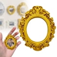 1 Pcs Vintage Resin Picture Frames, Mini Picture Frames Oval Rectangle Wall Hanging Frames ...