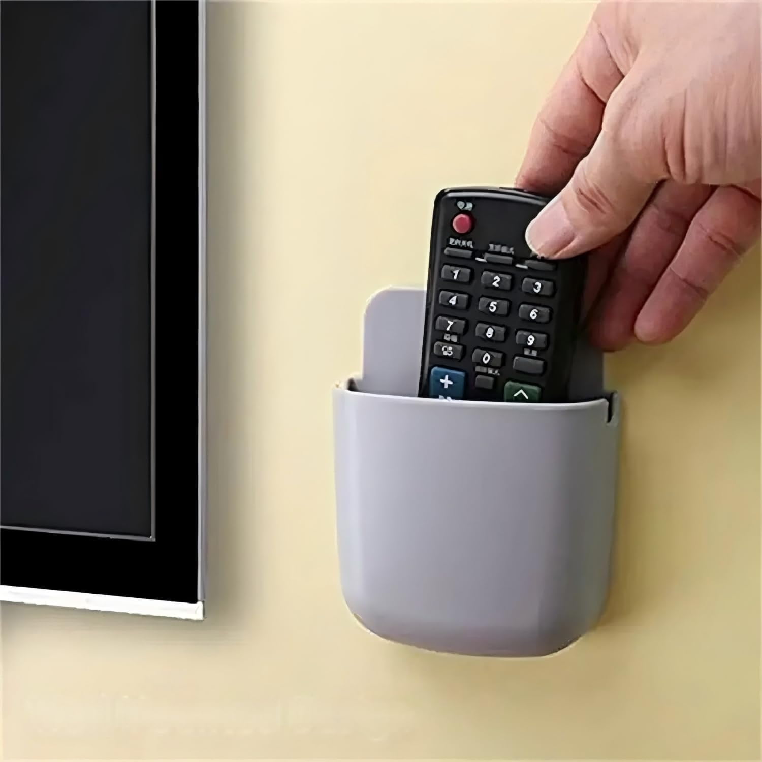 1 Pcs Wall-Mounted Storage Box, Plastic Organizer In Gray，Ideal For ...