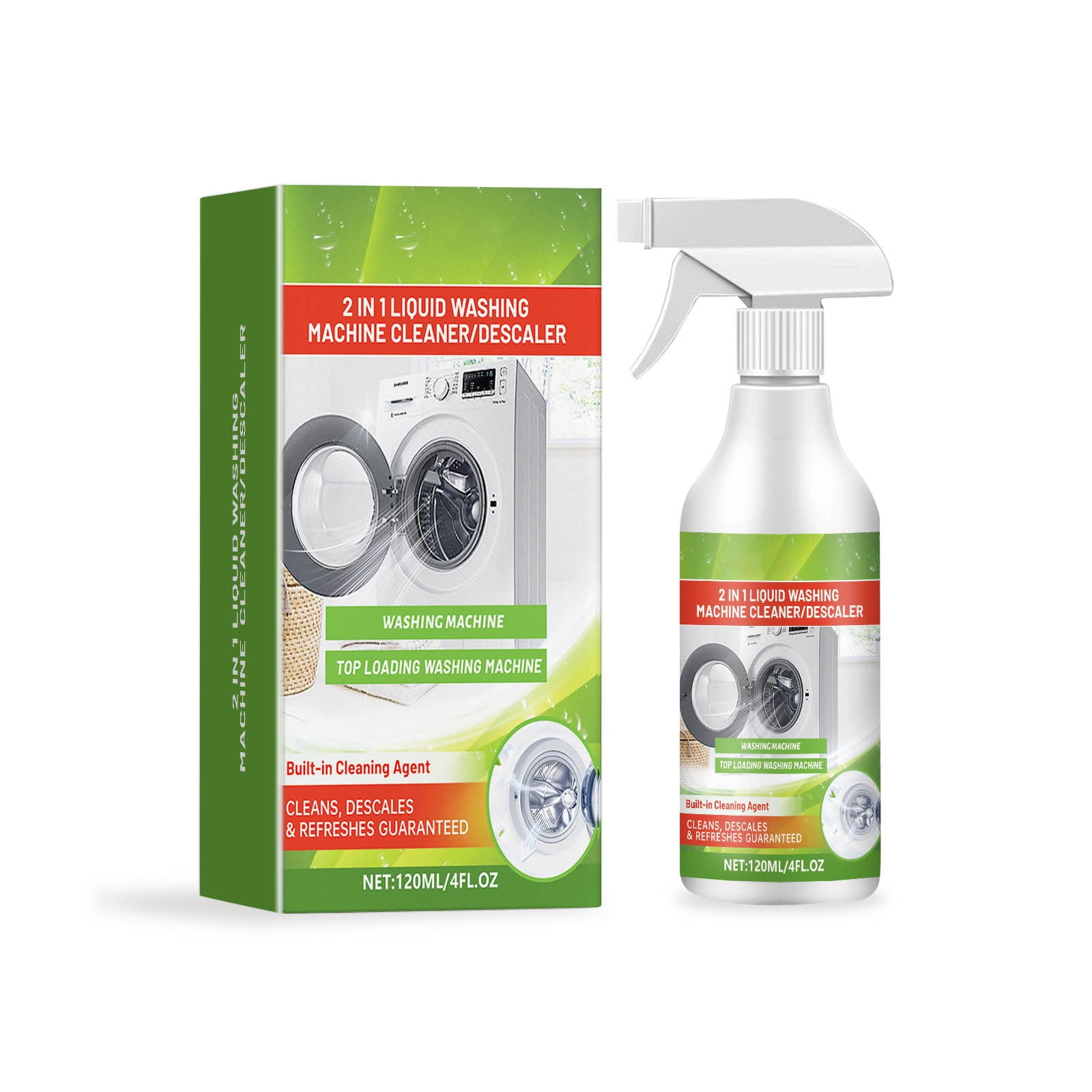 1 Pcs Washing Machine Cleaner 3-in-1 Descaler & Odor Remover, Powerful ...