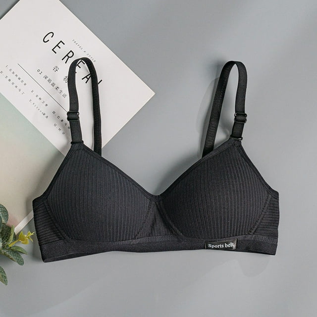 1 Pcs Women Underwear Cotton Bra Seamleass Gathered Push Up Comfortable