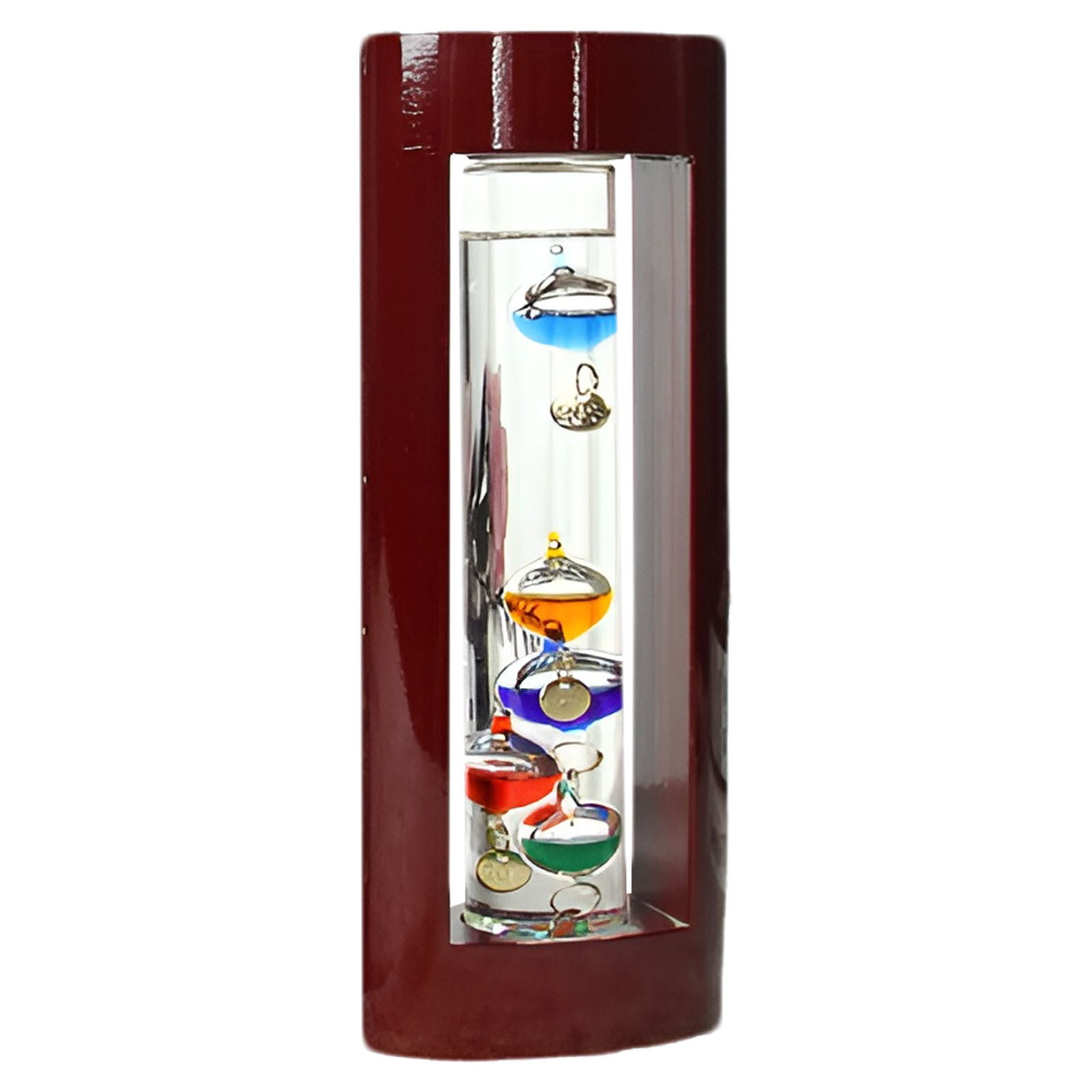1 Pcs Wooden Frame Galileo Thermometer, from 64ºF to 80ºF, Glass ...