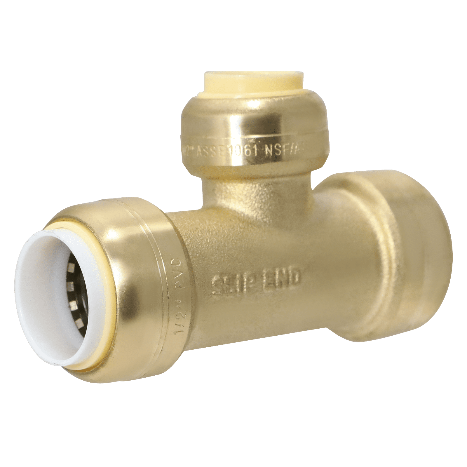 1 Pcs XFITTING 1/2" PVC x 1/2" PVC x 1/2" CTS Push Fit Tee, Push To Connect Tee - Walmart.com