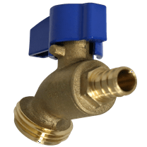 1 Pcs XFITTING 1/2 Inch Pex Mini Straight Ball Valve, Full Port, 1/4 Turn, Brass, 24-1-1=1X ...
