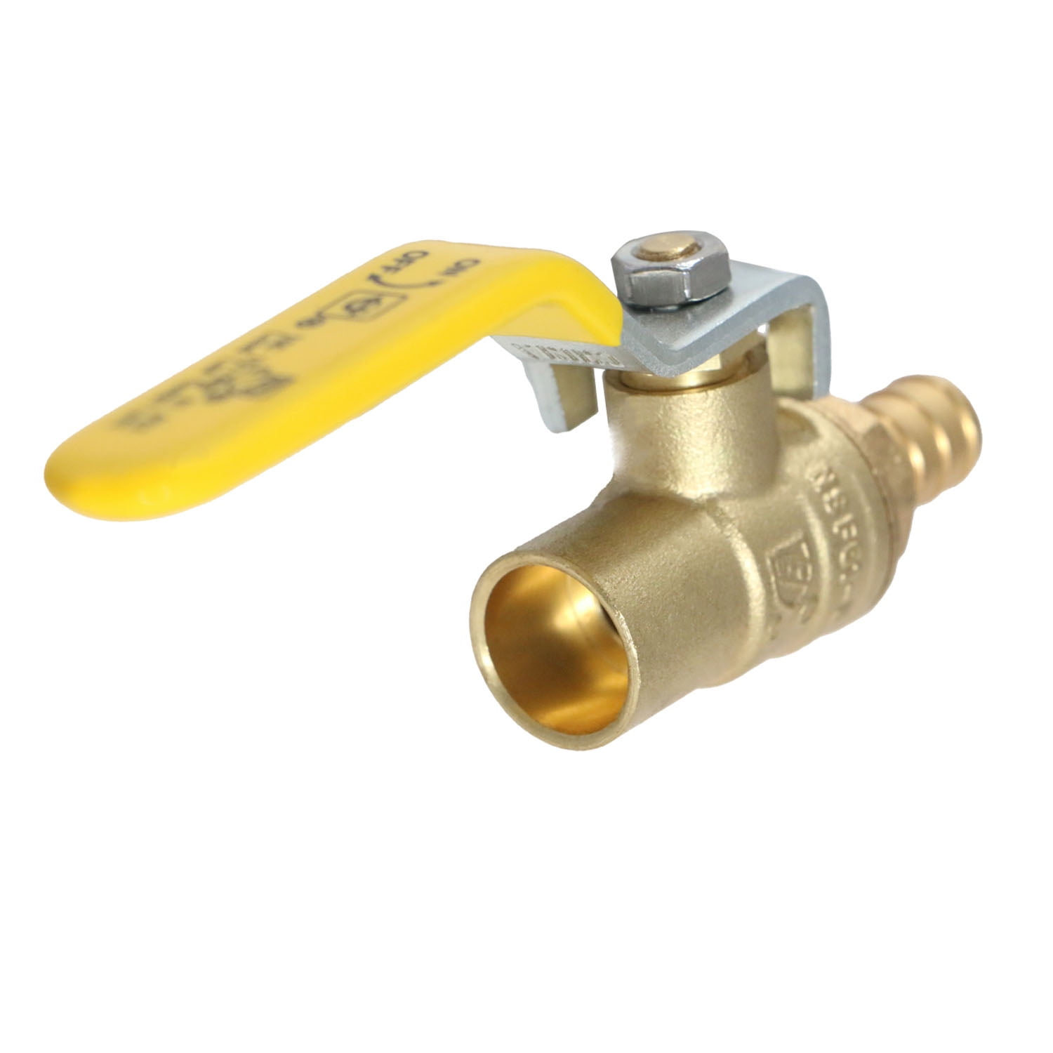 1 Pcs XFITTING Barb Crimp Pex 1/2 Inch x 1/2 Female Sweat Ball Valve, 24-2-7=1X - Walmart.com