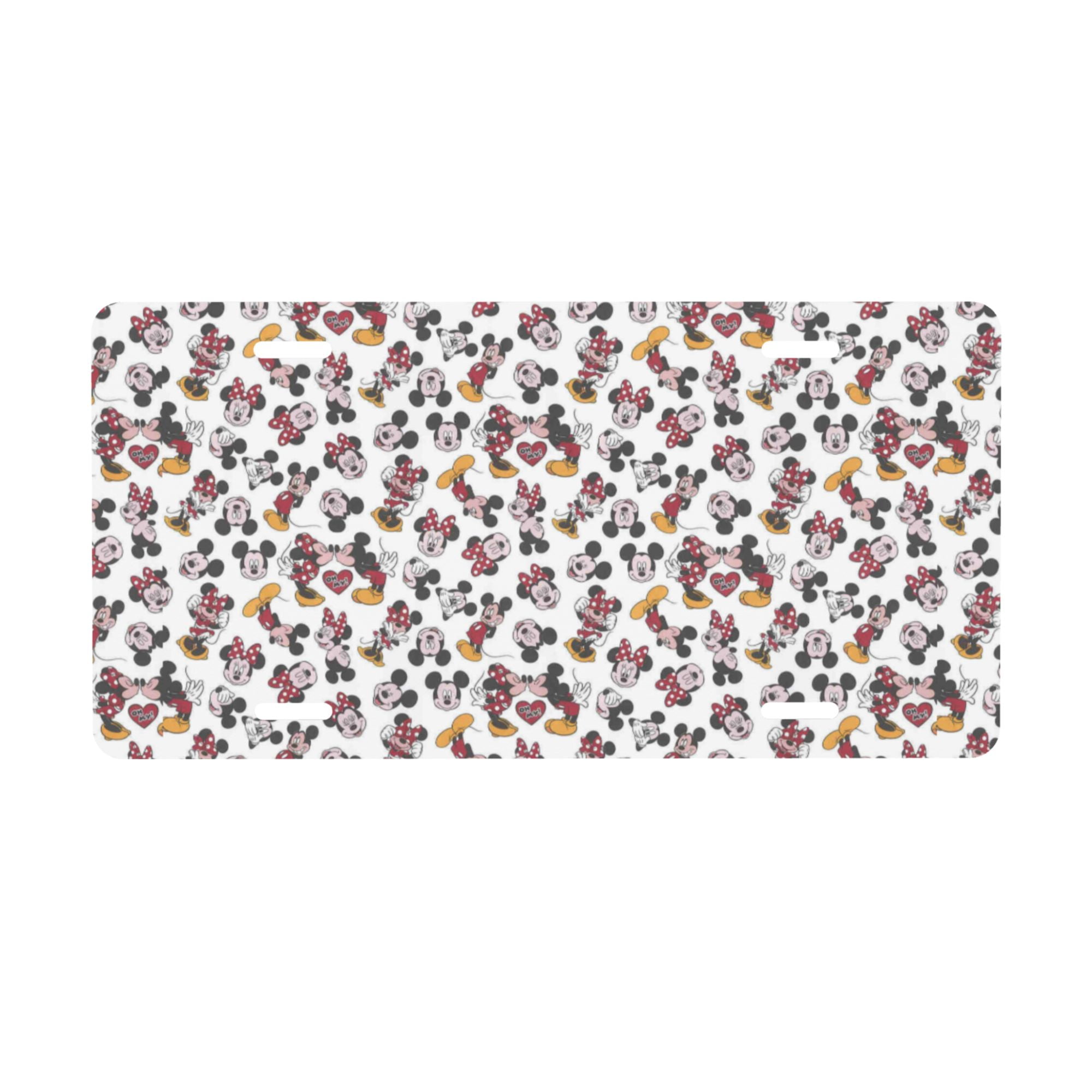 1 Pcs mickey mouse Minnie 90s Classic Car front license plate Decor ...