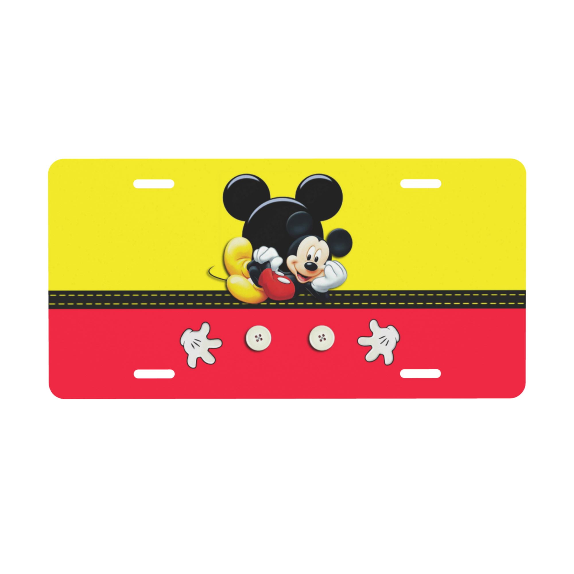 1 Pcs mickey mouse Minnie 90s Classic Car front license plate Decor ...