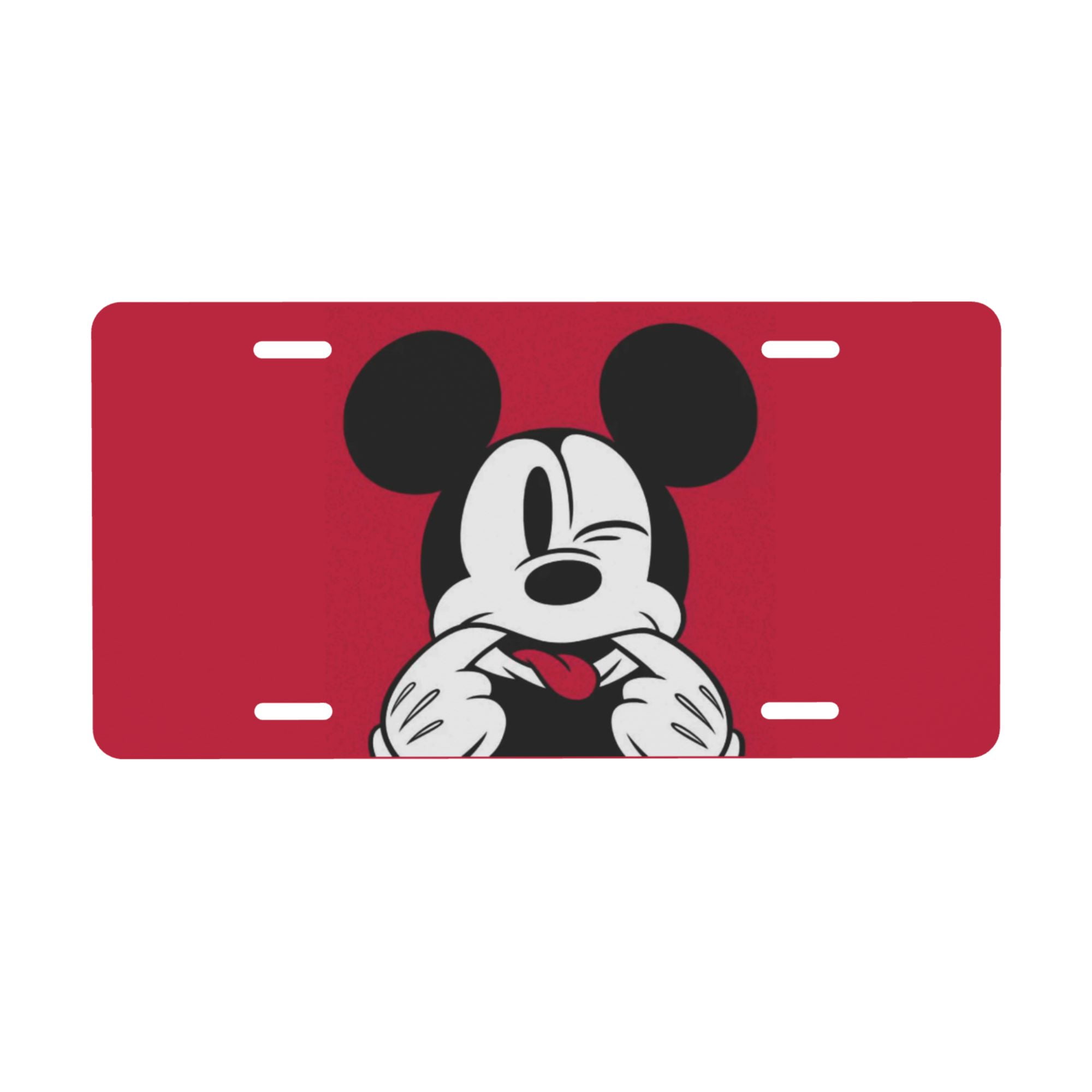1 Pcs mickey mouse Minnie 90s Classic Car front license plate Decor ...
